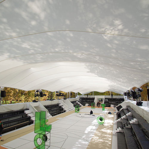Cable-and-membrane tensile structure - AIR STRETCH - HIGH POINT - roof ...
