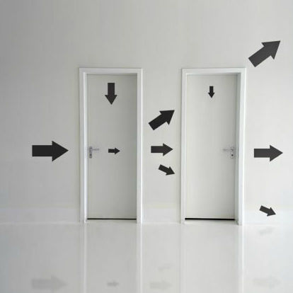 Vinyl wall sticker - ARROWS - Paristic - for door