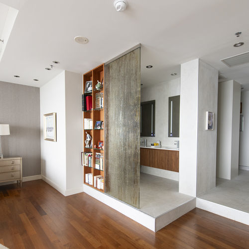 Fixed partition - Bronze - ThinkGlass - glass / commercial / home