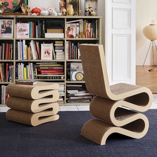 Cardboard Chair Living Room C Chair Dining Chair Veneer Von Gubi