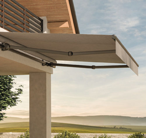 Box awning - AREIA 6030 - HELLA - motorized / commercial / patio