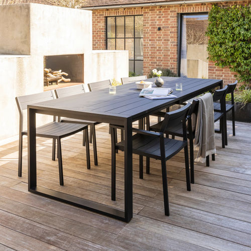 Contemporary dining table - EOS - case - plastic / aluminium / aluminum ...