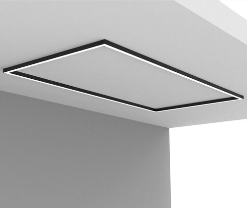 Rectangular ceiling light - daytona C600x1200 - Andcosta - contemporary ...