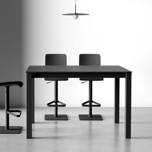 Contemporary high bar table - TOKIO - Cancio - laminate / glass / ceramic