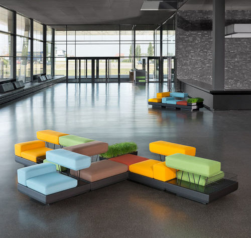 Modular upholstered bench - PLOT PL510 - Brunner GmbH - contemporary ...