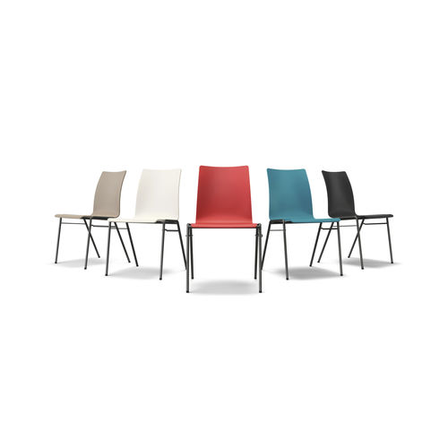 Contemporary visitor chair - FOX 1015 - Brunner GmbH - indoor / metal ...