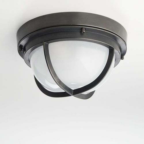 Traditional ceiling light - CAPE - TEKNA - round / frosted glass / brass