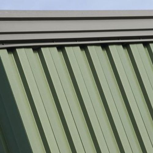 Ribbed sheet metal - TRISOMET® - TATA STEEL - steel / 3D / galvanized