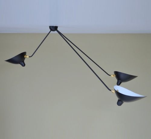 Classic ceiling light - MCL-SP3 - SERGE MOUILLE - metal / by Serge ...