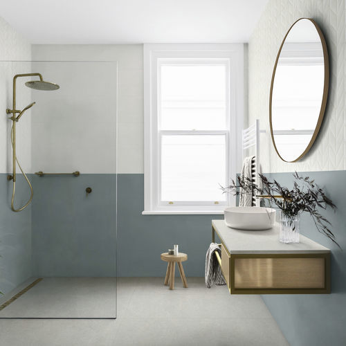 Marble tile - FLORA - MARAZZI - structure / stone / indoor