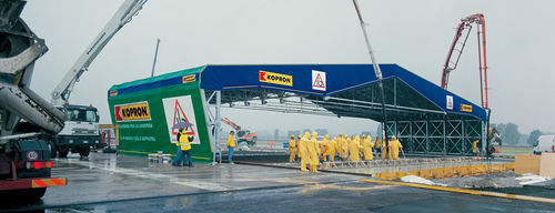 Precast warehouse - SLIDING - KOPRON - galvanised steel / industrial