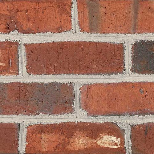 Facade brick - RUSTIC VILLAGE - PINE HALL BRICK - solid / red / orange