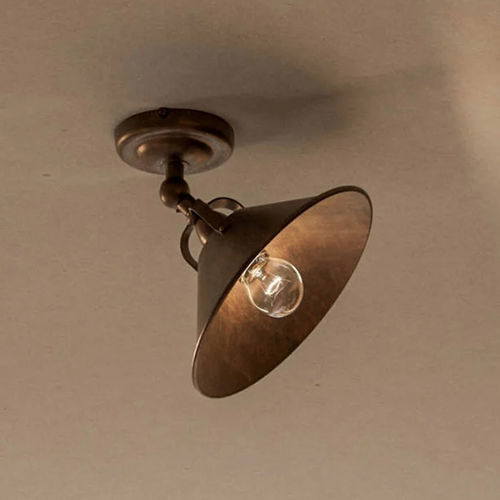 Traditional ceiling light - Cascina - IL FANALE - conical / brass / LED