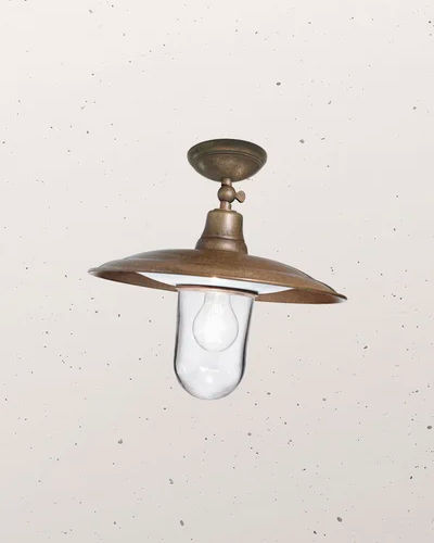 Traditional ceiling light - BARCHESSA - IL FANALE - round / brass / copper