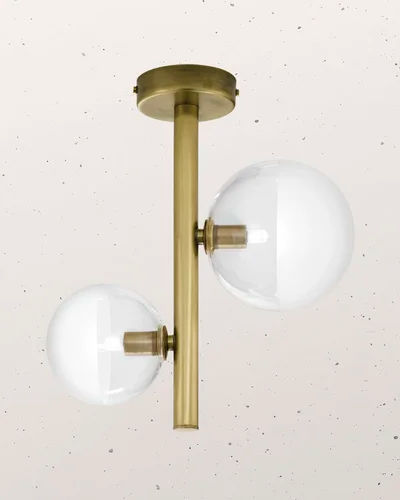 Traditional ceiling light - Molecola - IL FANALE - spherical / glass ...