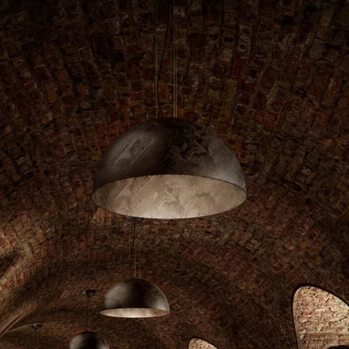 Pendant lamp - GALILEO - IL FANALE - brass / iron / copper