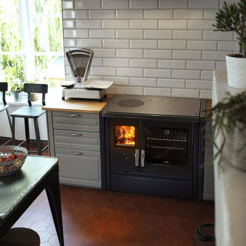 Wood range cooker - MÉLISSE 90 Hydro - DEVILLE - 1 burner / 1 oven ...