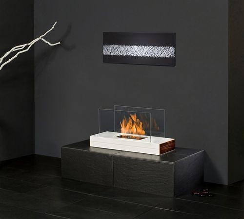 Rectangular bioethanol burner - PLAIN FIRE - muenkel design