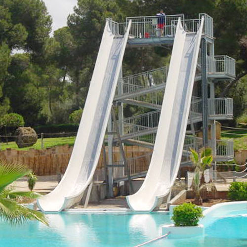 Upright slide - AQUA SHUTTLE - Van Egdom - for water park / multiple ...