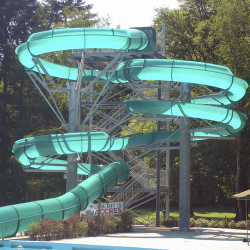Curved slide - VE 700 - Van Egdom - for water park / tubular