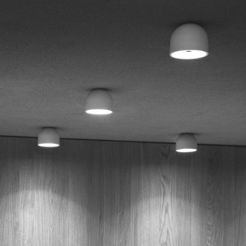 Contemporary ceiling light - Wan - FLOS - ring-shaped / tempered glass ...