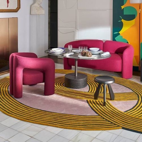 Contemporary rug - Rigadino - Cassina - striped / wool / by Patricia ...