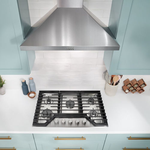 Gas cooktop - WCGK7030PS - Whirlpool - 5 burner / built-in / with knobs