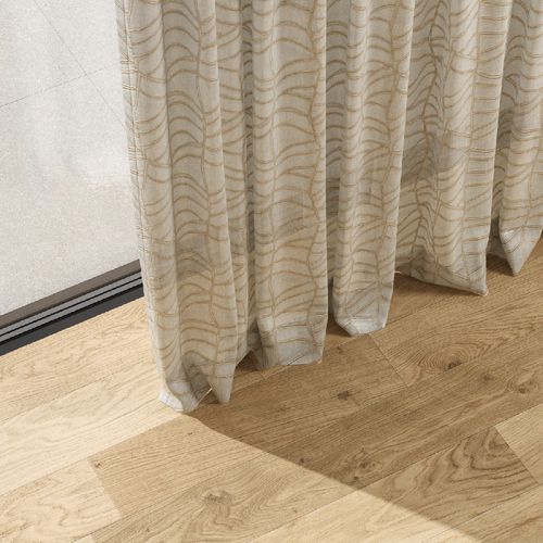 Patterned sheer curtain fabric - NAZCA - Zimmer + Rohde GmbH - linen ...