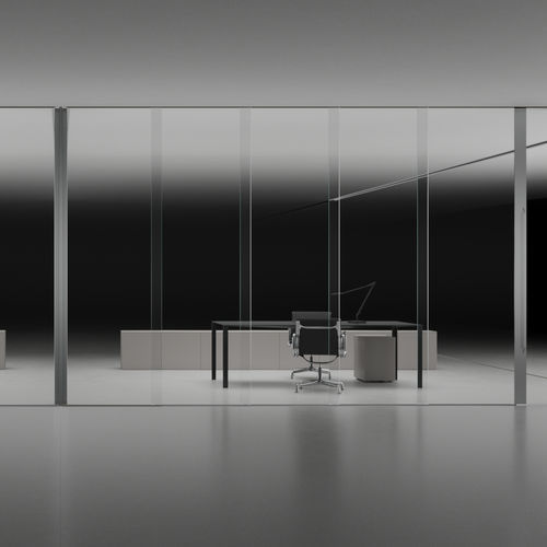 Fixed partition - SC&A - UNIFOR - sliding / modular / glazed