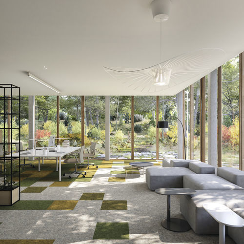 Loop pile carpet - TAKE A WALK - Balsan - structured / nylon / commercial