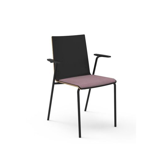 Contemporary chair - FORM - Martela - indoor / laminate / oak