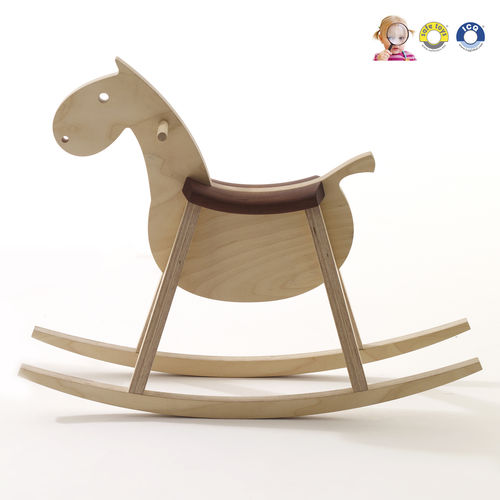 Wood rocking horse - MUSTANG / PARIPA - sixay furniture