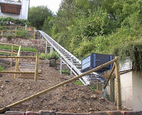 Commercial freight elevator - SLOPELIFT - GEDA GmbH - for construction site