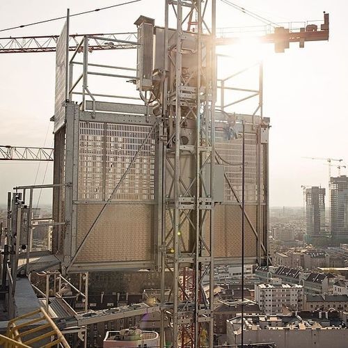 Heavy load freight elevator - BL 2000 - GEDA GmbH - for construction site / building