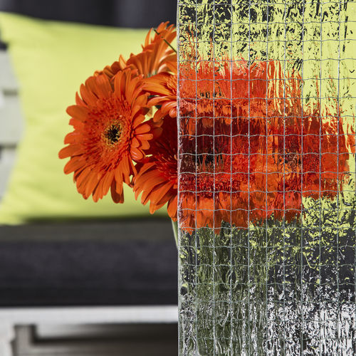 Wired glass panel - Z - Glasfabrik Lamberts GmbH & Co. KG - patterned ...