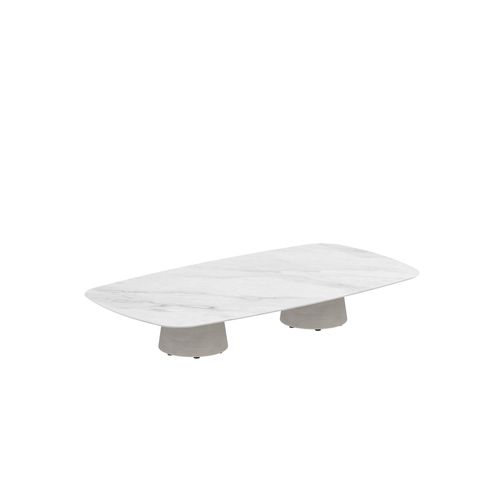 Contemporary coffee table - CONIX - Royal Botania - teak / ceramic / concrete