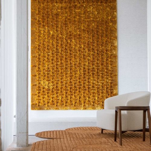 Contemporary tapestry - Lena - JOV - plain / linen / Tencel®