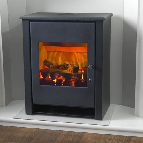 Electric heating stove - LITTLE ATOM - Flamerite Fires - contemporary ...