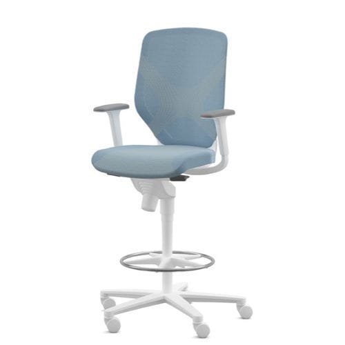 Foam office stool - 184/1 IN - Wilkhahn - cast aluminum / polypropylene ...