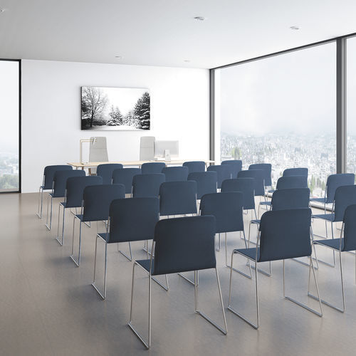 Contemporary visitor chair - Taurini - schiavello - indoor / fabric ...