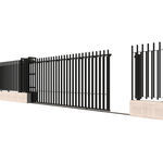 Bar gate, Gate with bars - All architecture and design manufacturers