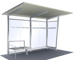 Glass bus shelter - All architecture and design manufacturers