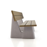 Wooden public bench, Wood public bench - All architecture and design ...