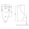 Wall-mounted urinal - URS-WHT-13253O - Jaquar - ceramic