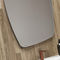 Wall-mounted bathroom mirror - GLAM SIMPLE - Biselarte - contemporary / gray / vertical