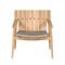 Contemporary armchair - BATTEN - Tectona - Batyline® / teak / with ...