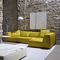 Modular sofa - Bend - B&B Italia - gray / brown / white
