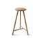 Contemporary bar stool - LINEA PERCH - Nikari - oak