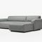 Corner sofa - FADE - prostoria - bed / brown / gray