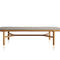 Contemporary bench - BLADE - SOLLOS - rattan